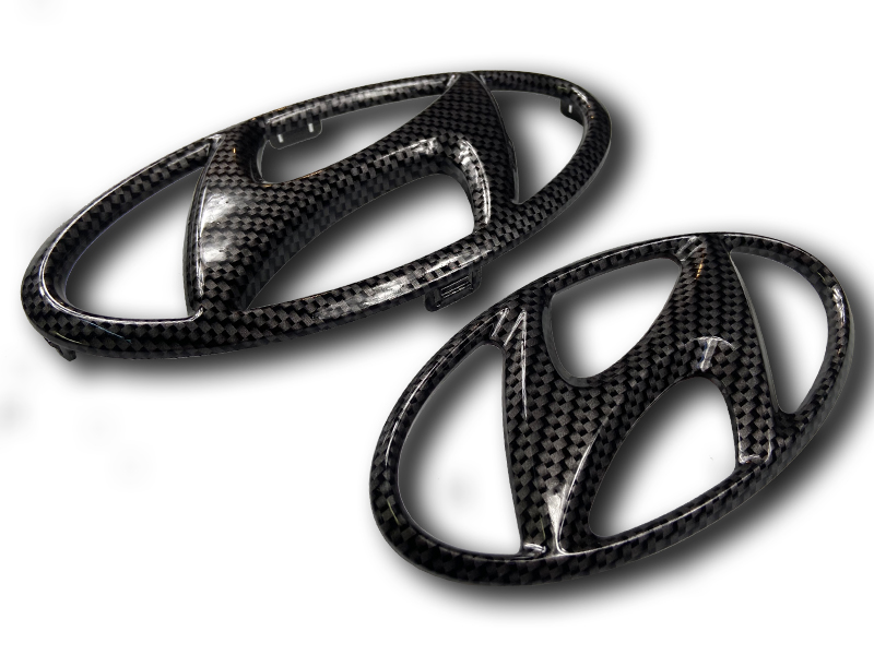 Carbon Fiber Hyundai Emblem, importshark.com