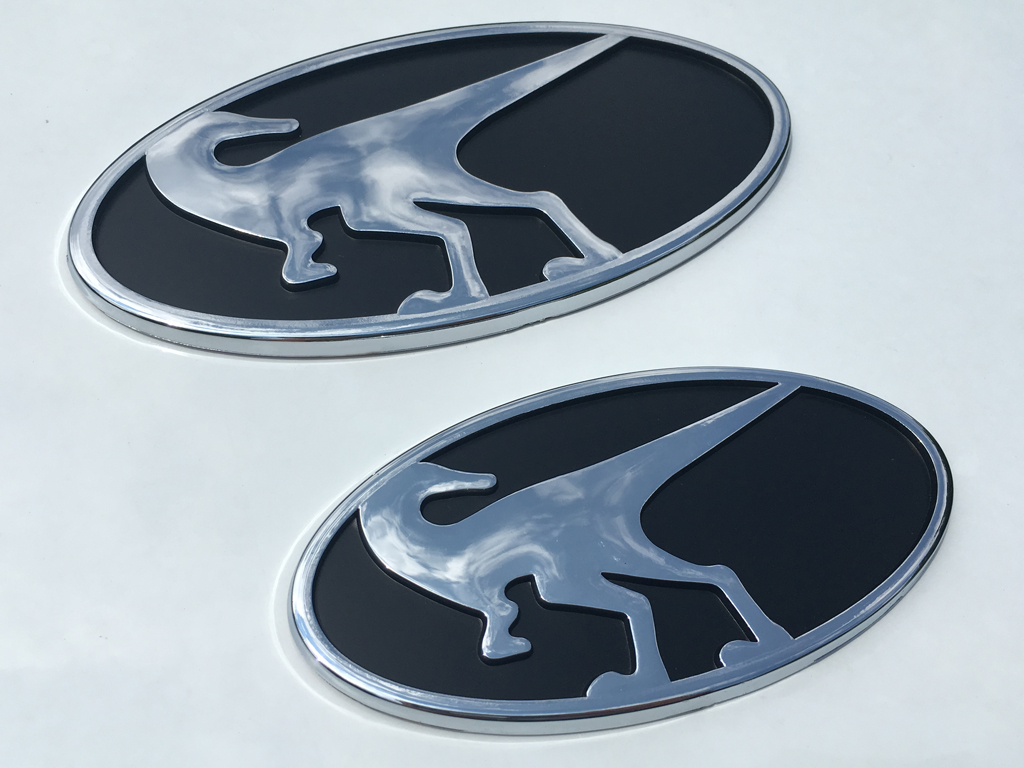 .Velociraptor Chrome Emblems, importshark.com